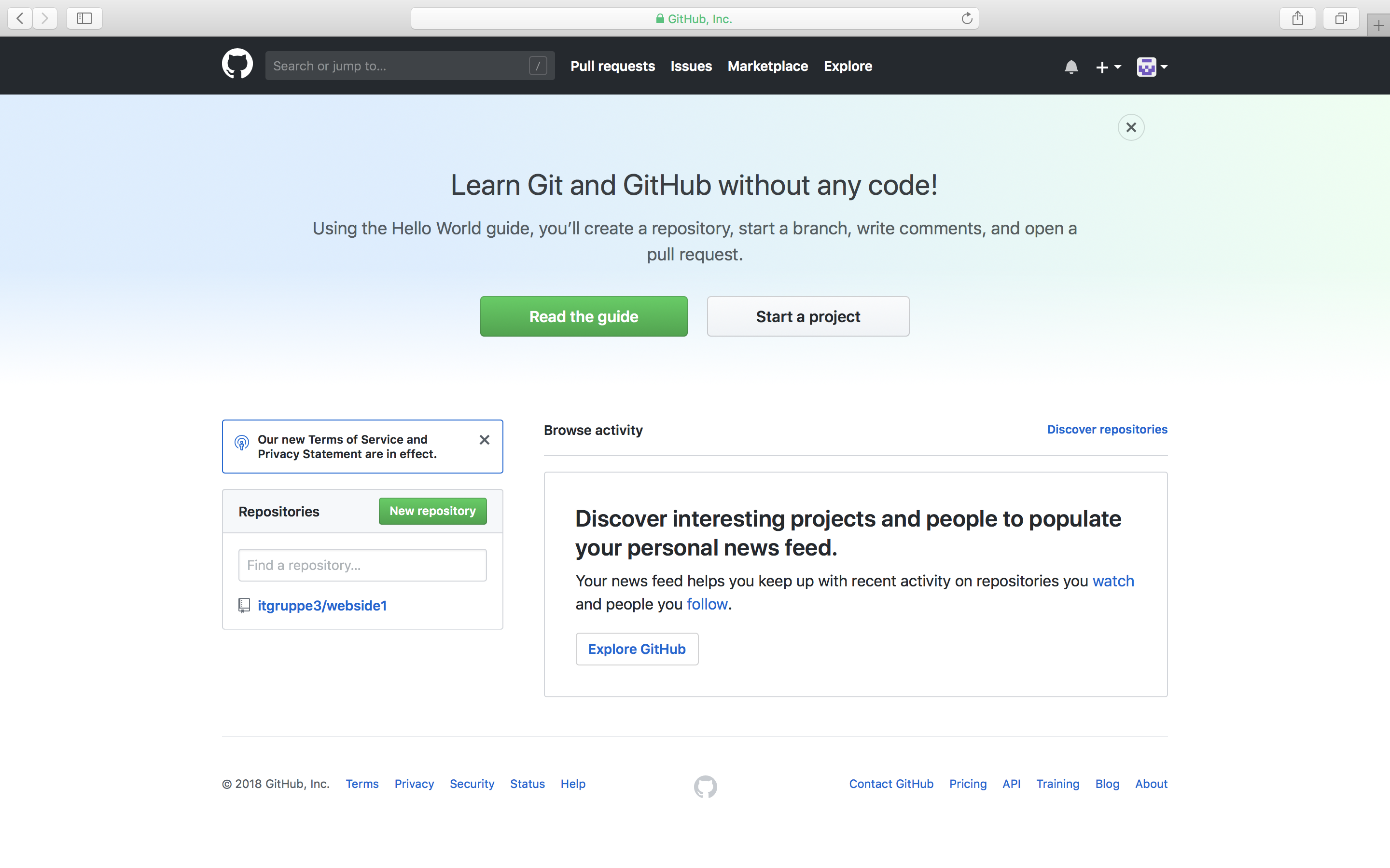 Hvordan publisere nettside på github